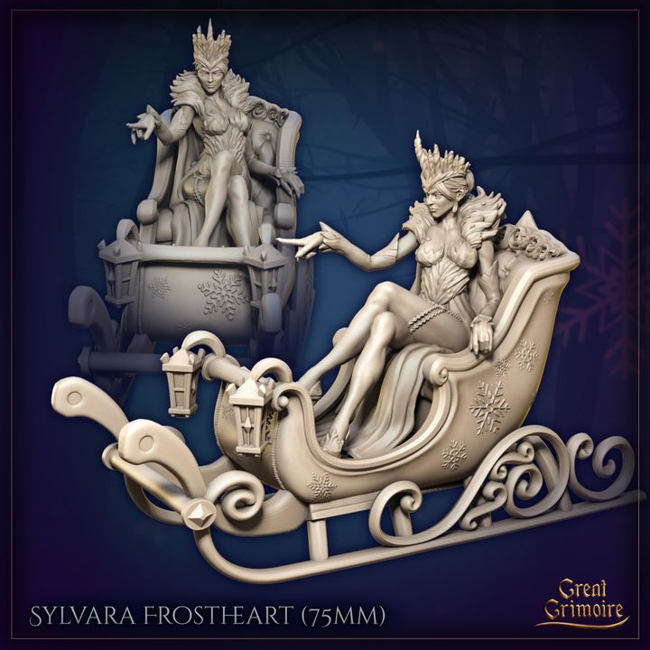 3D Printable Sylvara Frostheart by Great Grimoire